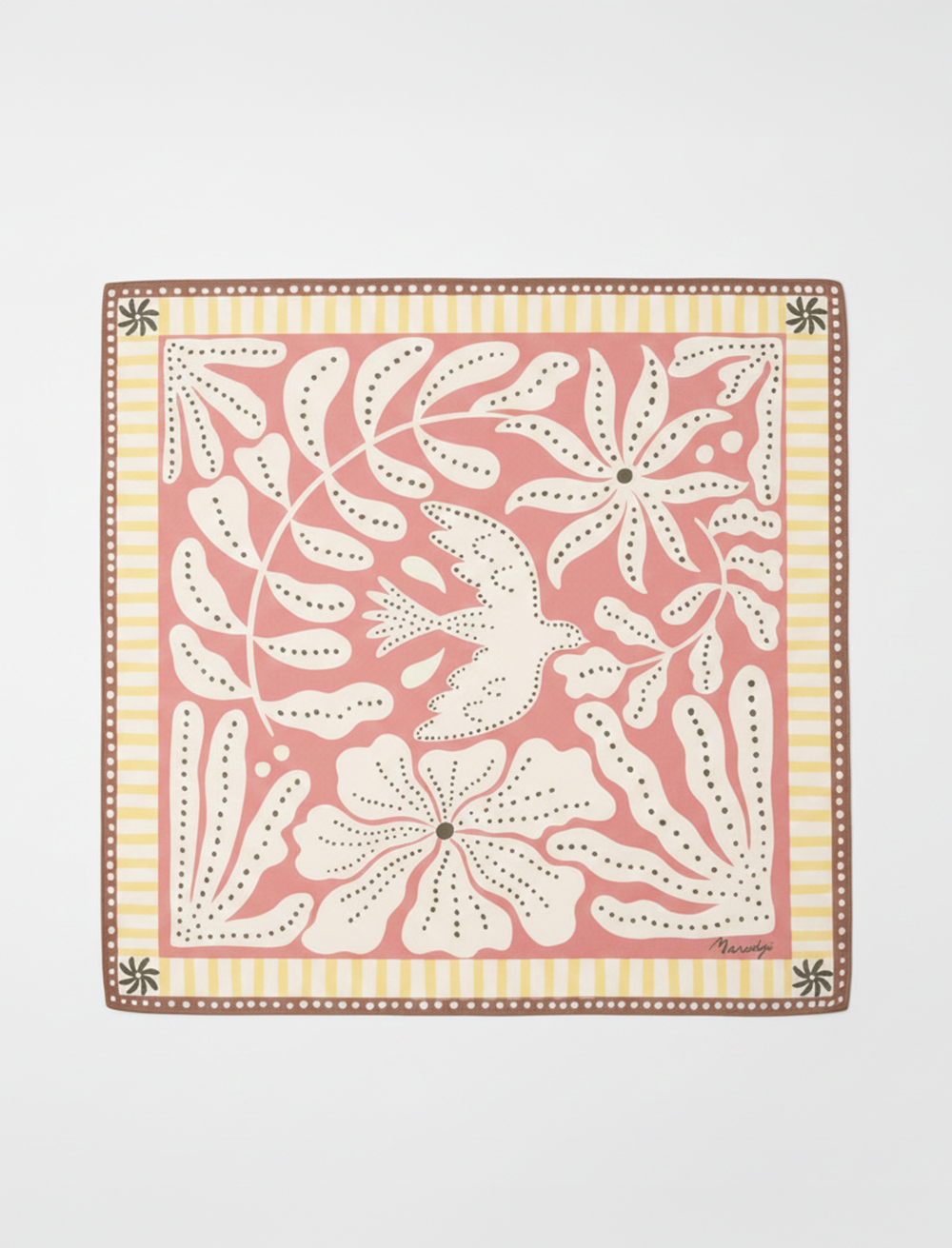 Pink Cotton Scarf for Women - Liberte Model